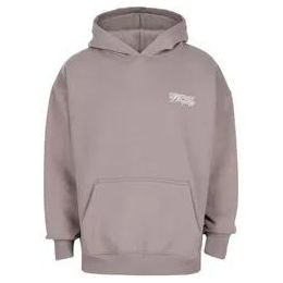 Kapuzenpullover DROPSIZE "Dropsize AUTHENTIC HOODIE", Herren, Gr. L, driftwood, 70% Baumwolle, 30% Polyester, mehrfarbig, oversize, ohne Ausschnitt, Pullover Kapuzenpullover