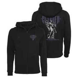 Mister Tee Sweatjacke MISTERTEE "MisterTee Herren Safely Guarded Heavy Zip Hoody", Herren, Gr. S, schwarz, 65% Baumwolle, 35% Polyester, Sweatjacken Sweatjacke
