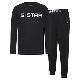 G-Star Raw Schlafanzug G-STAR "Pyjama STONE Pyjama", Damen, Gr. XL, schwarz, Obermaterial: 95% Baumwolle CO. 5% Elasthan EL., Homewear-Sets Schlafanzug