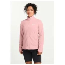 Fleecejacke Jack Wolfskin "TAUNUS 200 FZ W", Damen, Gr. M (38/40), rosegarden, Obermaterial: 100% POLYESTER. Futter: 100% POLYESTER, Jacken Fleecejacke