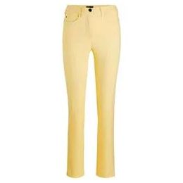 Regular-fit-Jeans GOLDNER "Kurzgr&ouml;&szlig;e Damen Jeans Slim Fit LOUISA mit Stretch-Anteil", Damen, Gr. 24, K-Gr, gelb, Obermaterial: 70% Baumwolle CO. 27% Polyester PES. 3% Elasthan EL., normal, Jeans, Ohne