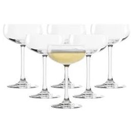 Champagnerglas ST&Ouml;LZLE "Sektschalen Jive 230 ml 6er Set transparent", bunt (transparent), 6 tlg., Glas, Trinkgef&auml;&szlig;e