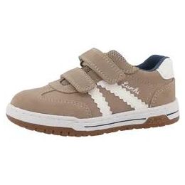 Klettschuh Lurchi "Berry", Kinder, Gr. 32, beige, wei&szlig;, Leder, Veloursleder, Schuhe Klettschuh, Sneaker, Halbschuh, Freizeitschuh, Gr&ouml;&szlig;enschablone zum Download