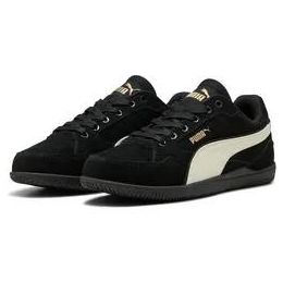 Sneaker Puma "K-MODA SD", Damen, Gr. 40, Puma schwarz, warm wei&szlig;, Puma gold, Leder, mehrfarbig, Schuhe Sneaker, mit niedrigem Profil, mit Schn&uuml;rung, mit Gummilaufsohle