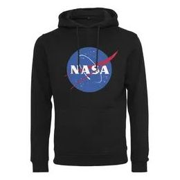 Mister Tee Hoodie MISTERTEE "MisterTee Herren NASA Hoody", Herren, Gr. XS, schwarz, 65% Baumwolle, 35% Polyester, bedruckt, Sweatshirts Hoodie