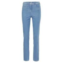Regular-fit-Jeans GOLDNER "Damen Jeans Slim Fit LOUISA mit Stretch-Anteil", Damen, Gr. 44, N-Gr, blau (hellblau), Obermaterial: 70% Baumwolle CO. 27% Polyester PES. 3% Elasthan EL., normal, Jeans, Ohne