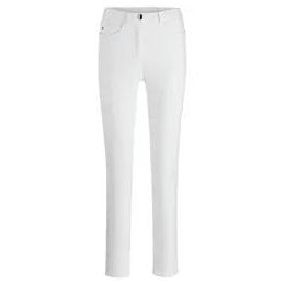 Regular-fit-Jeans GOLDNER "Damen Jeans Slim Fit LOUISA mit Stretch-Anteil", Damen, Gr. 38, N-Gr, wei&szlig;, Obermaterial: 70% Baumwolle CO. 27% Polyester PES. 3% Elasthan EL., normal, Jeans, Ohne