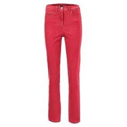 Regular-fit-Jeans GOLDNER "Kurzgr&ouml;&szlig;e Damen Jeans Slim Fit LOUISA mit Stretch-Anteil", Damen, Gr. 22, K-Gr, rot, Obermaterial: 70% Baumwolle CO. 27% Polyester PES. 3% Elasthan EL., normal, Jeans, Ohne