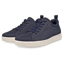 Sneaker Ecco "BYWAY", Herren, Gr. 41, dunkelblau, Nubukleder, Schuhe Sneaker, Schn&uuml;rschuh, Halbschuh, Freizeitschuh mit griffiger Laufsohle
