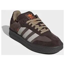 Sneaker Adidas ORIGINALS "SAMBA XLG", Herren, Gr. 46, braun, alumina, aurora coffee, Leder, Synthetik, Schuhe Sneaker