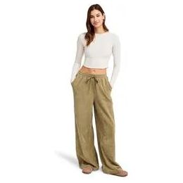 Cordhose Roxy "Lekeitio Knit", Damen, Gr. L, oil gr&uuml;n, Obermaterial: 68% Walkfrottier, 30% Microfaser, 2% Elasthan;, Hosen Cordhose