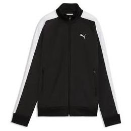 Trainingsjacke Puma "T7 FOUNDATION POLY TRACK JACKET", Damen, Gr. XL, Puma schwarz, Trikot, Obermaterial: 100% Polyester, unifarben, regular fit normal, Jacken Trainingsjacke, mit Stehkragen, mit Rei&szlig;verschluss, ohne Kapuze, Regular Fit