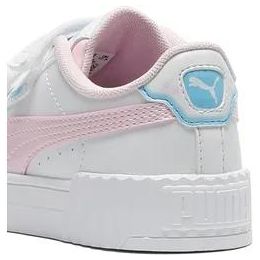 Sneaker Puma "Carina 3.0 Jelly Heaven Sneakers M&auml;dchen", Damen, Gr. 32.5, wei&szlig; pearl pink, Obermaterial: Textil, Synthetik. Futter: Textil. Innensohle: Textil. Laufsohle: Gummi, Schuhe Sneaker