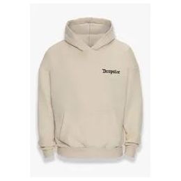 Kapuzensweatshirt DROPSIZE "Dropsize HEAVY OVERSIZE EMBO HOODIE", Herren, Gr. L, coconutmilk, 70% Baumwolle, 30% Polyester, Sweatshirts