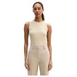 Marc O'Polo Chinohose MARC O'POLO "aus Organic Cotton-Twill", Damen, Gr. 44, Normalgr&ouml;&szlig;en, smooth sand, Twill, Obermaterial: 98% Baumwolle, 2% Elasthan, unifarben, normal normal, Hosen Chinohose