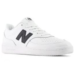 Sneaker New Balance "BB80", Herren, Gr. 43, 103 wei&szlig;, Leder, Schuhe Sneaker