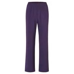 Schlupfhose GOLDNER "Slinky-Hose mit weitem Bein", Damen, Gr. 52, N-Gr, lila (amethyst), Obermaterial: 95% Polyester PES. 5% Elasthan EL., festlich, Hosen Schlupfhose, Kein B&uuml;geln n&ouml;tig