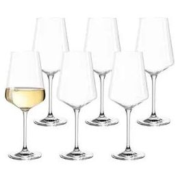 Wei&szlig;weinglas Leonardo "Wei&szlig;weingl&auml;ser Puccini 560 ml 6er Set transparent", bunt (transparent), Glas, Trinkgef&auml;&szlig;e, Wei&szlig;weinglas