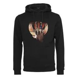 Mister Tee Kapuzensweatshirt MISTERTEE "MisterTee Herren Hail The King Hoodie", Herren, Gr. M, schwarz, 65% Baumwolle, 35% Polyester, unifarben, Rundhals, Sweatshirts