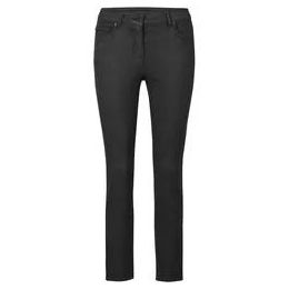 7/8-Hose GOLDNER "Schmale Stretchhose BELLA", Damen, Gr. 44, N-Gr, schwarz, Obermaterial: 65% Baumwolle CO. 31% Polyester PES. 4% Elasthan EL., normal, Hosen 7/8-Hose, Ohne