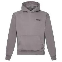 Kapuzenpullover DROPSIZE "Dropsize HEAVY OVERSIZE HD PRINT HOODIE", Herren, Gr. L, driftwood, 70% Baumwolle, 30% Polyester, mehrfarbig, oversize, ohne Ausschnitt, Pullover Kapuzenpullover