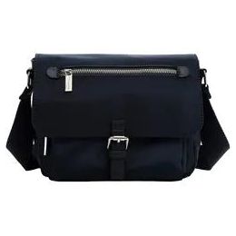Umh&auml;ngetasche Tamaris "Umh&auml;ngetasche TAS Khiria", Damen, Gr. B/H/T: 24cm x 17cm x 11cm 0, blau (blau 500), Polyester, Taschen Umh&auml;ngetasche