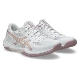 Hallenschuh asics "GEL-ROCKET 12", Damen, Gr. 42, wei&szlig;, pearl pink, Textil, Schuhe Hallenschuh, besonders geeignet f&uuml;r Handball und Volleyball