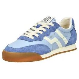 Sneaker Gant "Gant Sneaker Veloursleder/Textil", Damen, Gr. 37, blau, Textil, Veloursleder, Schuhe Sneaker