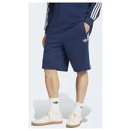Shorts Adidas ORIGINALS "3-STREIFEN", Herren, Gr. L, N-Gr, night indigo, normal, gr., Obermaterial: 100% Baumwolle, Hosen Shorts, sportlicher Stil, f&uuml;r Stra&szlig;e und Zuhause, aus weichem French Terry