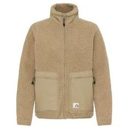 Pl&uuml;schjacke North Bend "Pl&uuml;schjacke NBGalonne W Teddy Jacket", Damen, Gr. 42, beige (cornstalk), Obermaterial: 100% Polyester Pol. recyc.., Jacken