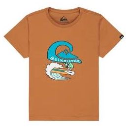 T-Shirt Quiksilver "Ev Human Wave", Jungen, Gr. 6(115-120cm), tobacco braun, Obermaterial: 70% Walkfrottier, 30% Walkfrottier;, Shirts T-Shirt