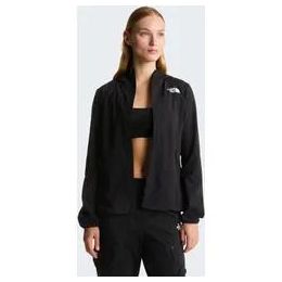 Softshelljacke The North Face "W NIMBLE HOODIE 2", Damen, Gr. L, schwarz (tnf schwarz), Obermaterial: 90% Polyester, 10% Elasthan, Jacken Softshelljacke, sportlicher Stil, aus hochelastischem Material, WindWallTM-Gewebe