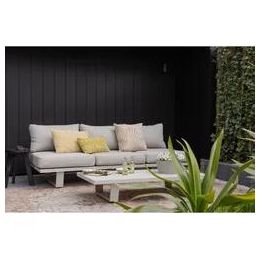 Gartensofa Woood "3-Sitzer Breite 210 cm", sand, B:210cm H:80cm T:87cm, 100% Polyester, Sofas, Gartensofa