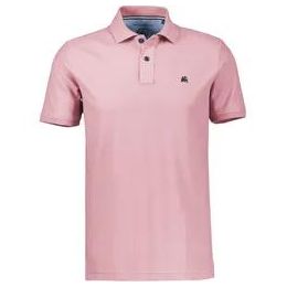 Poloshirt Lerros "Poloshirt mit COOL & DRY in GROSSEN GR&Ouml;SSEN", Damen, Gr. 4XL, vivid rose, 60% Baumwolle, 40% Polyester, ohne Ausschnitt, Shirts, &Uuml;bergr&ouml;&szlig;e, Feuchtigkeitsregulierend, angenehm k&uuml;hl, Pflegeleicht