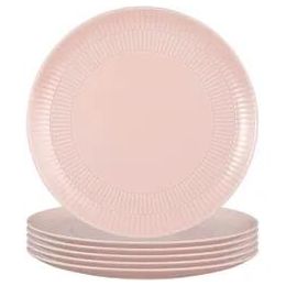 Speiseteller Seltmann Weiden "Speiseteller Amina &oslash; 27,8 cm 6er Set", rosa (ros&eacute;), L:27,8cm, Speiseteller, Speiseteller