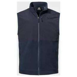 Sch&ouml;ffel Fleeceweste SCH&Ouml;FFEL "Fleece Vt Style Ash MEN", Herren, Gr. 54, 8820, blau, Oberstoff: 100% Polyester, ohne Ausschnitt, Westen Fleeceweste