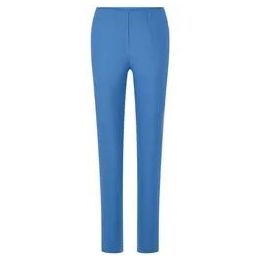 Stoffhose GOLDNER "Kurzgr&ouml;&szlig;e Elegante 7/8-Hose mit Schlupfbund", Damen, Gr. 21, K-Gr, blau, Obermaterial: 67% Baumwolle CO. 28% Polyamid PA. 5% Elasthan EL., schmal, Hosen Stoffhose, figurschmeichelde Schnittf&uuml;hrung