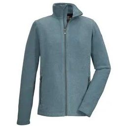 Fleecejacke "GS 5 MN KNTFLC JCKT", Herren, Gr. XL, graublau, Obermaterial: 100% Polyester, G.I.G.A. DX BY KILLTEC, Jacken Fleecejacke, Strickfleecejacke, Melange-Optik, Rei&szlig;verschlusstaschen, Kinnschutz