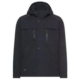 Anorak Camel Active, Herren, Gr. 54, schwarz navy, Web, Obermaterial: 100% Polyester, unifarben, normal Po-bedeckend, Rundhals, Jacken, mit Kapuze und Brusttaschen