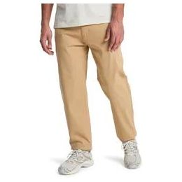 Stoffhose Quiksilver "Union Straight Tapered", Herren, Gr. 34L, khaki, Obermaterial: 99% Walkfrottier, 1% Elasthan;, Hosen Stoffhose