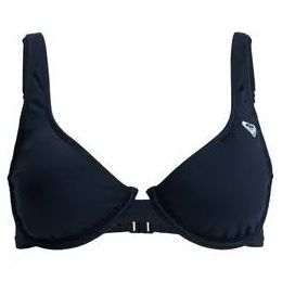 B&uuml;gel-Bikini-Top Roxy "Solid Essentials Underwire Dcup", Damen, Gr. L, Cup B, anthrazit, Obermaterial: 85% Microfaser, 15% Elasthan;, Bikini-Oberteile