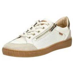 Sneaker Pikolinos "Pikolinos Sneaker Leder", Damen, Gr. 39, wei&szlig;, braun, Leder, Schuhe Sneaker