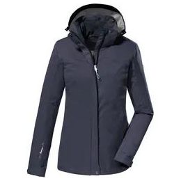 Funktionsjacke Killtec "KOS 133 KG WMN JCKT", Damen, Gr. 25, nachtblau, Obermaterial: 100% Polyester;Futter: 100% Polyester, Jacken Funktionsjacke, wasserdichte Funktionsjacke in Kurzgr&ouml;&szlig;e: verk&uuml;rzte &Auml;rmel u Rumpf