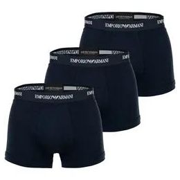 Boxershorts Emporio Armani "Boxershort CORE LOGOBAND 3er Pack", Herren, Gr. M, blau, Obermaterial: 95% Baumwolle CO. 5% Elasthan EL., Unterhosen