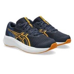 Laufschuh asics "PATRIOT 14 GS", Kinder, Gr. 39,5, midnight, yamabuki, Synthetik, Schuhe Laufschuh, f&uuml;r Kinder & Jugendliche