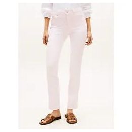 Slim-fit-Jeans Tommy Hilfiger "DNM CLR SLIM RW", Damen, Gr. 33, L&auml;nge 28, polar pink, Denim/Jeans, Obermaterial: 99% Baumwolle, 1% Elasthan, unifarben, slim fit lang, Jeans Slim-fit-Jeans, Mid Rise