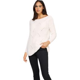 Heine Damen Strickpullover mit U-Boot-Ausschnitt ecru Gr&ouml;&szlig;e 42