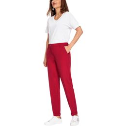 CR&Eacute;ATION L Damen Hose mit B&uuml;gelfalten rot Gr&ouml;&szlig;e 44