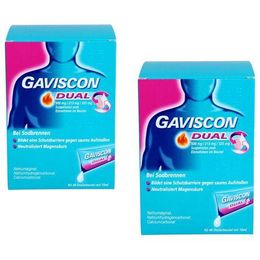 Reckitt Benckiser Deutschland GmbH Gaviscon Dual 500mg/213mg/325mg Susp.z.Einn.Btl. Set 2 St