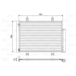 Valeo Kondensator, Klimaanlage 814418 f&uuml;r SUZUKI 95310-71L00 9531071L01 9531071L00